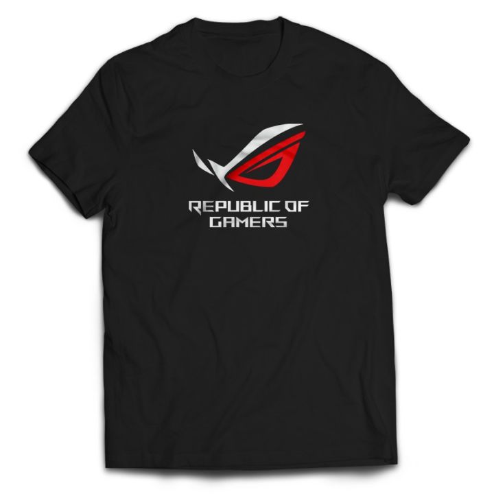 ROG Republic Of Gamers ASUS Games T-Shirt Logo T Shirt Baju ROG-0002 ...