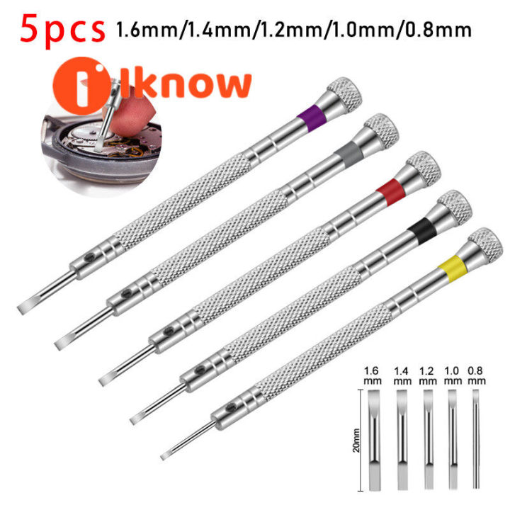 5PCS Mini Flathead Small Screwdriver Set Precision Multifunctional ...