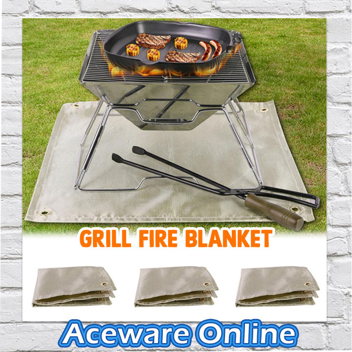 Fire Pit Mat Fireproof Camping Stove Grill Outdoor Camping Portable ...