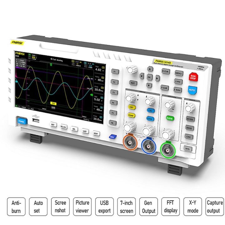 USB Digital Oscilloscope Table 1014D 2 In 1 Dual Channel Input Signal ...