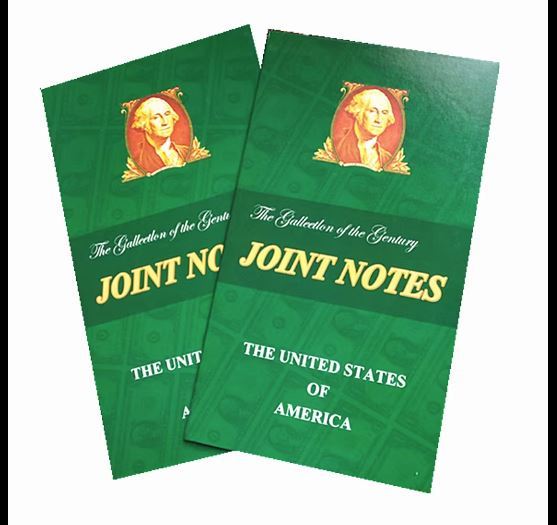 美国 USA 1 DOLLAR UNCUT 5 IN 1 JOINT NOTES SERIES IN SHEET OF 5 UNC WITH ...