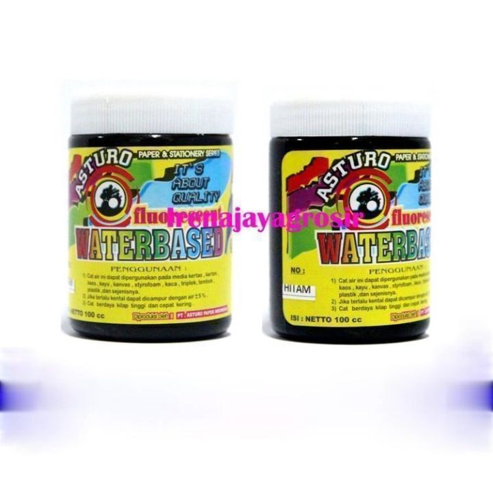 ASTURO cat air HITAM / cat poster / waterbased 100cc | Lazada Indonesia