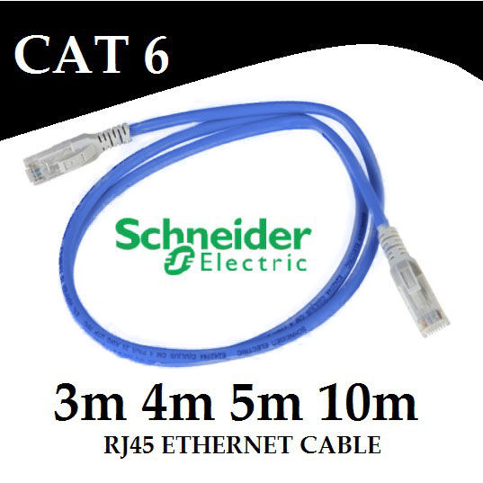 Schneider CAT6 RJ45 Ethernet LAN Network Patchcord 3m 4m 5m 10m Patch ...