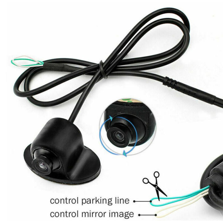 Waterproof HD 360° Mini Car Side Mirror Camera CCD CMOS Night Vision ...