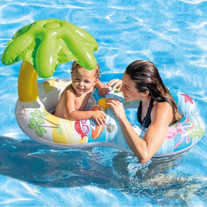 Intexห่วงยางแม่ลูก ขนาด117*75cm(56590) | Lazada.co.th