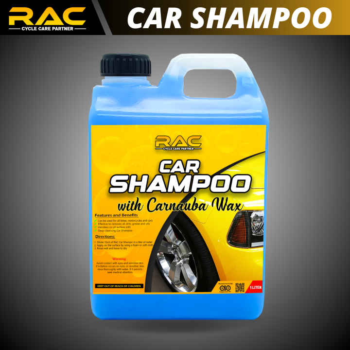RAC Car/Motorcycle/Bike 1Liter Premium Shampoo With Carnauba Wax ...