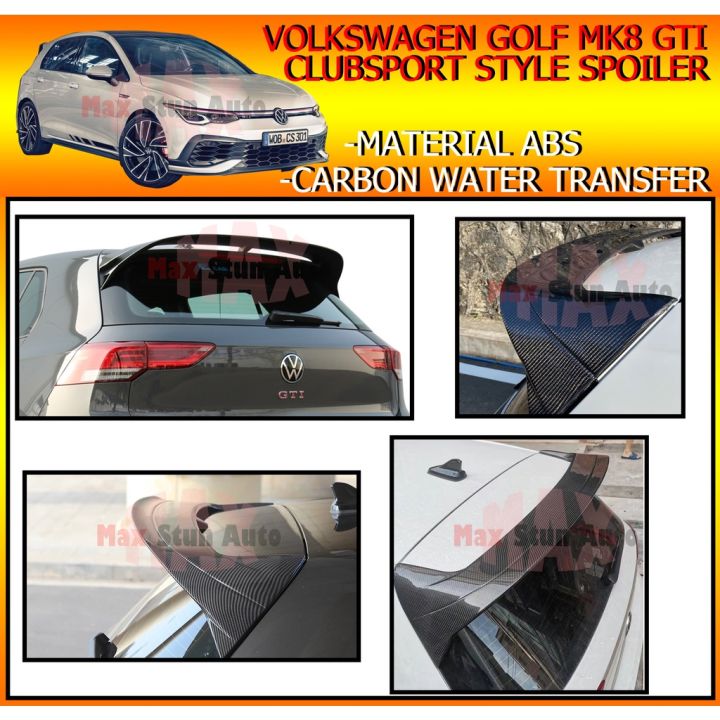 VOLKSWAGEN GOLF MK8 GOLF GTI CLUBSPORT LOOK SPOILER OEM (CS STYLE) REAR ...