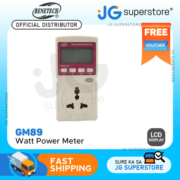 Benetech GM89 Digital LCD Micro Power Meter Analyzer Monitor 16A High ...