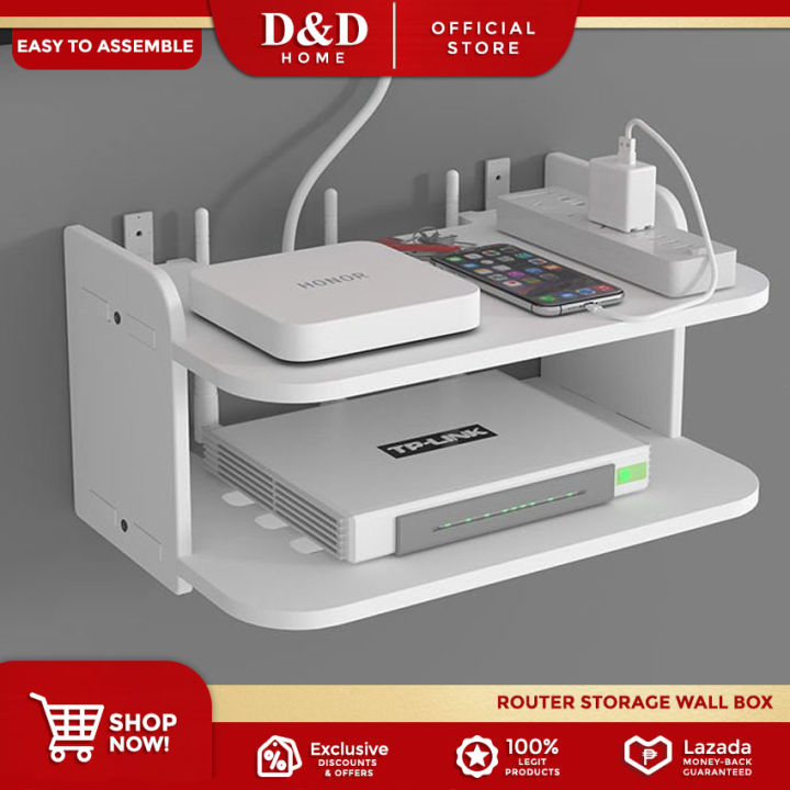 D&DHome Router Storage Box Wall Mounted Set | Lazada PH