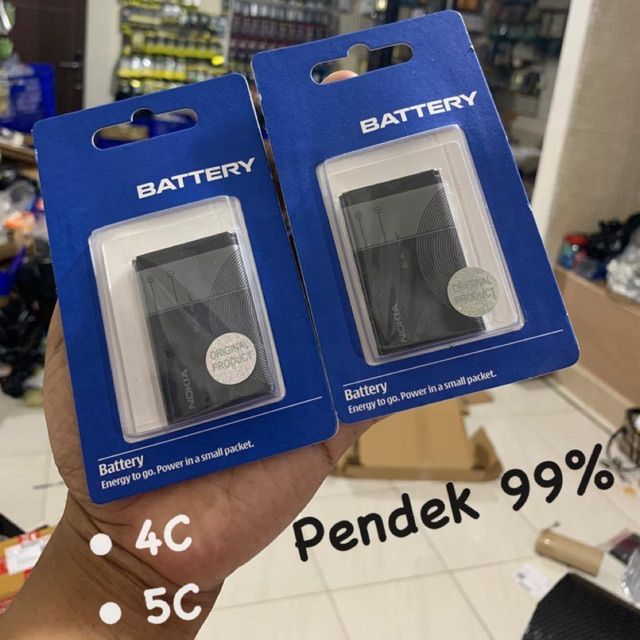 Baterai bt nokia 4c ori 99% packingan pendek | Lazada Indonesia