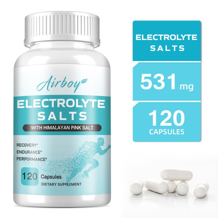ELECTROLYTE SALTS, Buffered Electrolyte Supplement Salt Capsules ...