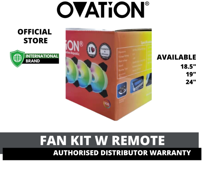 OVATION RGB FAN KIT WITH CONTROLLER hypercool 3 IN 1 FAN KIT/ 4 IN 1 ...