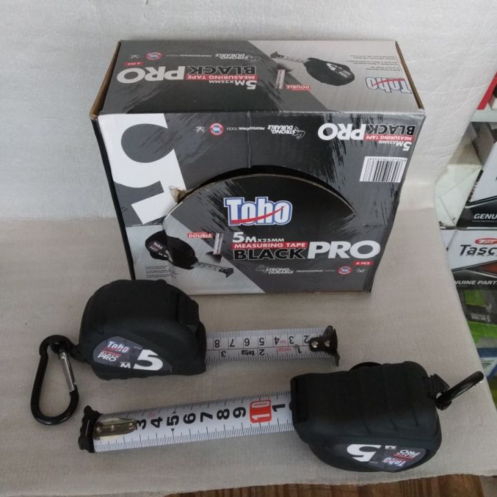 meteran Toho 5 meter BLACK PRO / meteran Toho bolak balik | Lazada ...