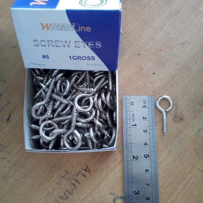 Rm - Sekrup Gantungan Pigura Murah/no: 6 /Mur Ring Ulir/Cantelan Frame ...