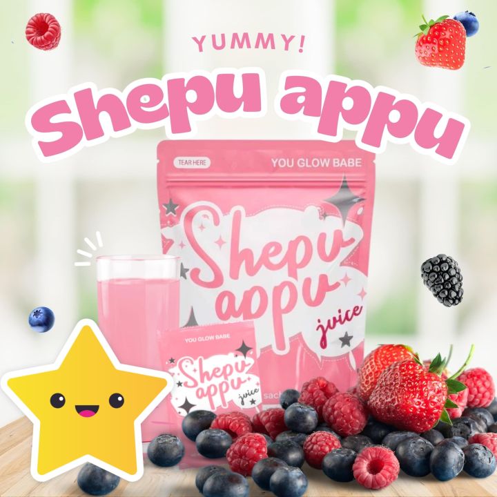 You Glow Babe Shepu Appu Glutathione Powdered Juice Drink (10 sachets ...