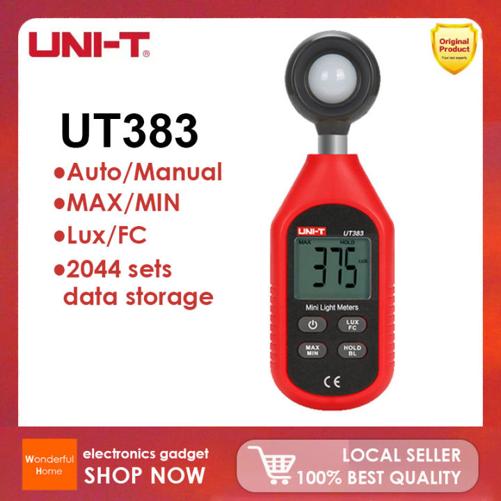 Original UNI-T Mini Light Meter Digital Luxmeter UT333 UT353 UT363 ...