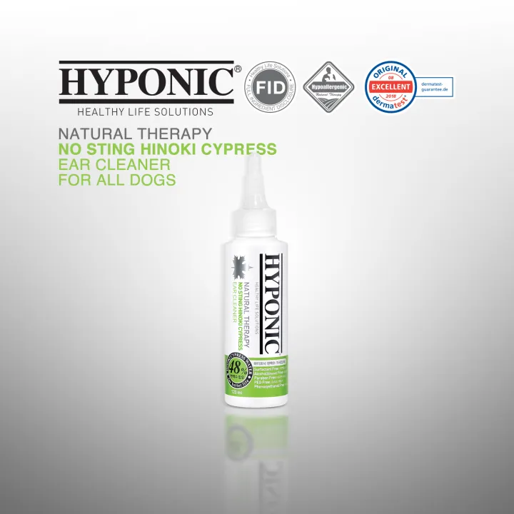 HYPONIC No Sting Hinoki Cypress Ear Cleaner (for all dogs) 120ml | Lazada