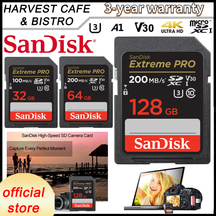 Extreme PRO sd card class 10 UHS-I SDXC 32GB 64GB 128GB High Speed ...