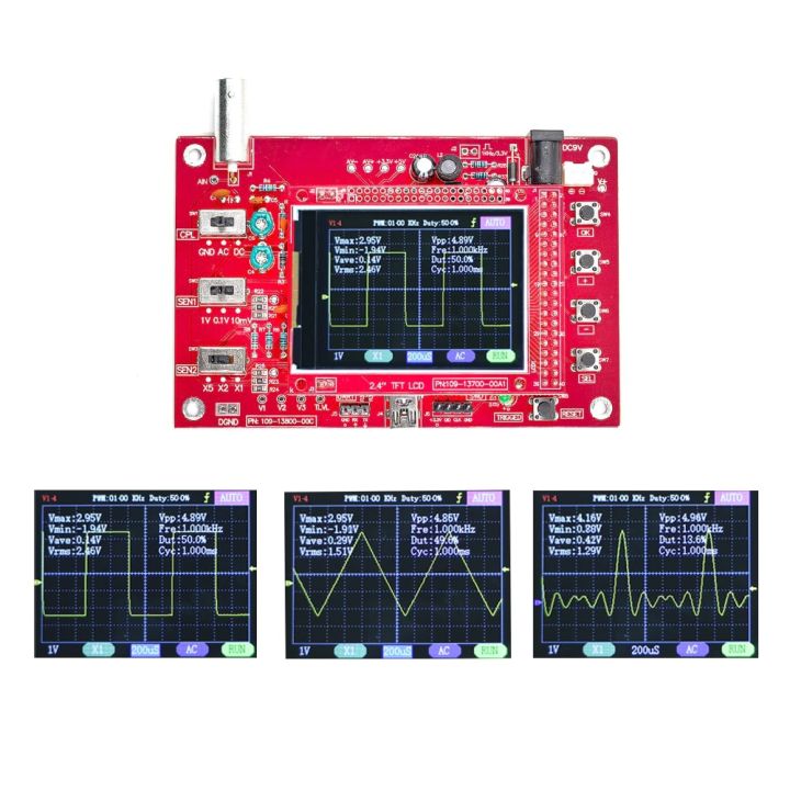 Soldered DSO FNIRSI-138 2.4" TFT Handheld Pocket-size Digital Oscilloscope Kit SMD Soldered ...