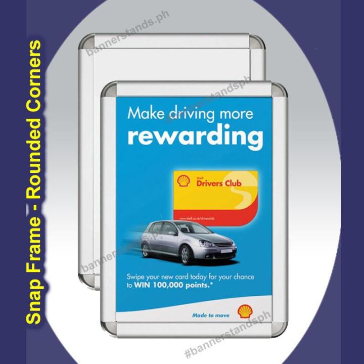 Aluminum Snap Frame Rounded Corners - Photo / Poster Frame A4 Size ...