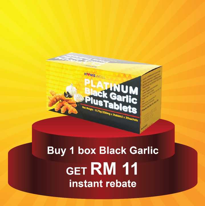 Homewell Platinum Black Garlic Plus Tablet (Made In Japan) | Lazada