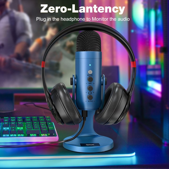 Haomuren Recording Microphone Condenser Microphone USB Microphone One ...