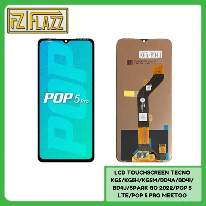 LCD TOUCHSCREEN TECNO KG5/KG5H/KG5M/BD4A/BD4I/BD4J/SPARK GO 2022/POP 5 LTE/POP 5 PRO MEETOO ...