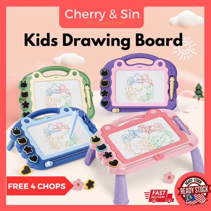 【U&I】Kids Magnetic Drawing Board/Drawing Table/Erasable Pad | Lazada