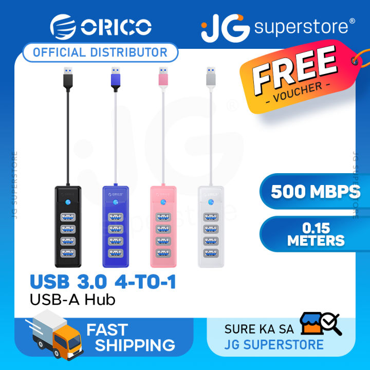 ORICO 4-Port USB 3.0 HUB with 5GBPS High-Speed Data Transfer for PCs ...