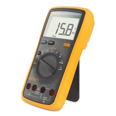 Fluke 15B MAX Digital Multimeter Auto Range 4000 Counts AC/DC Voltage Current Resistance Meter ...