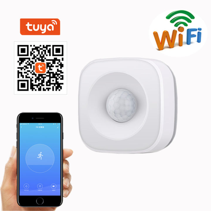 Tuya WiFi PIR Motion Sensor Wireless Infrared Detector Security Burglar ...