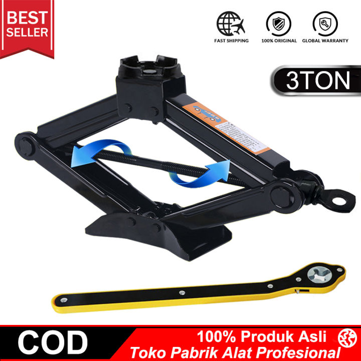 Dongkrak Mobil Jembatan Ulir 3 Ton Beban Maksimal 3 Ton Merek Rel Promo Murah Untuk Semua Mobil ...
