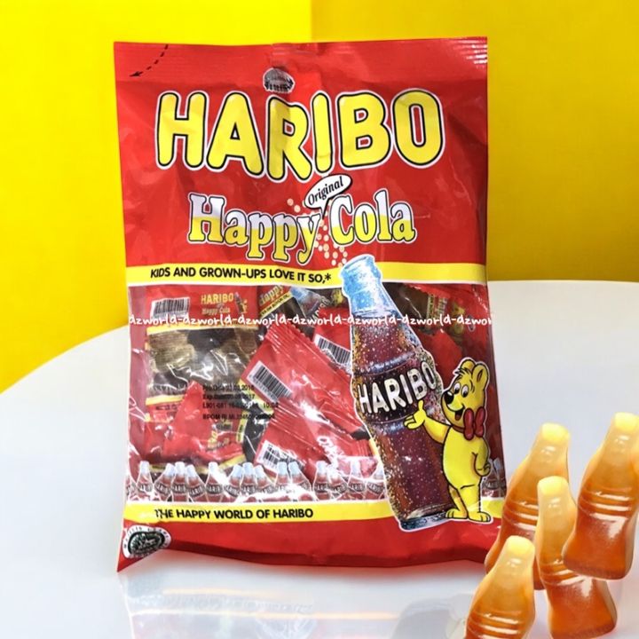 Haribo Happy Cola 200gr Permen Jelly Rasa Cola Gummy Makanan Manis Coca ...