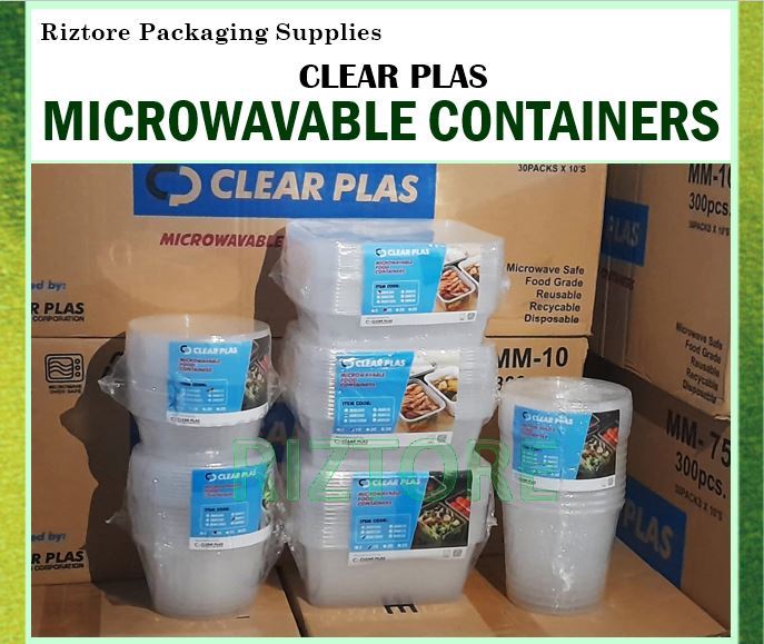 ClearPlus Microwavable Container 10's/pack | Lazada PH