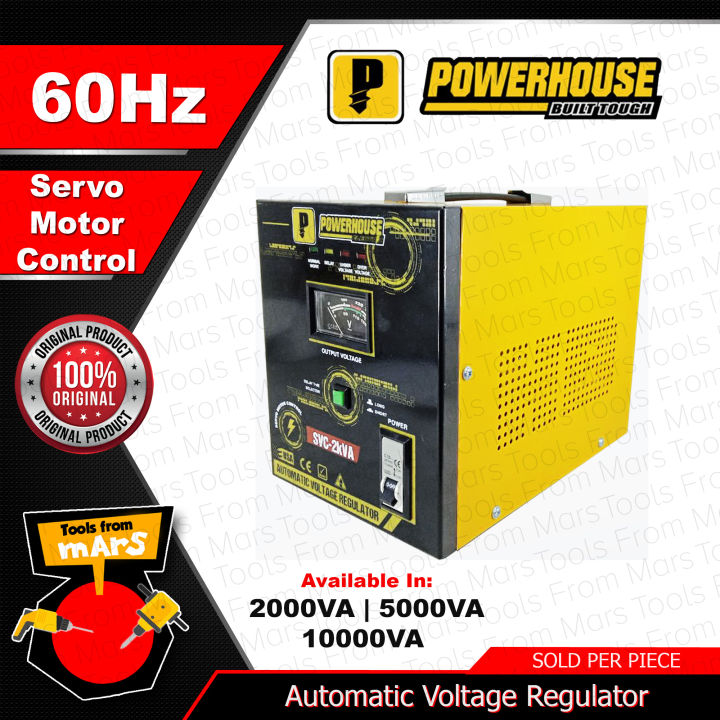 POWERHOUSE SERVO MOTOR Electric AVR Automatic Voltage Regulator 2KVA ...