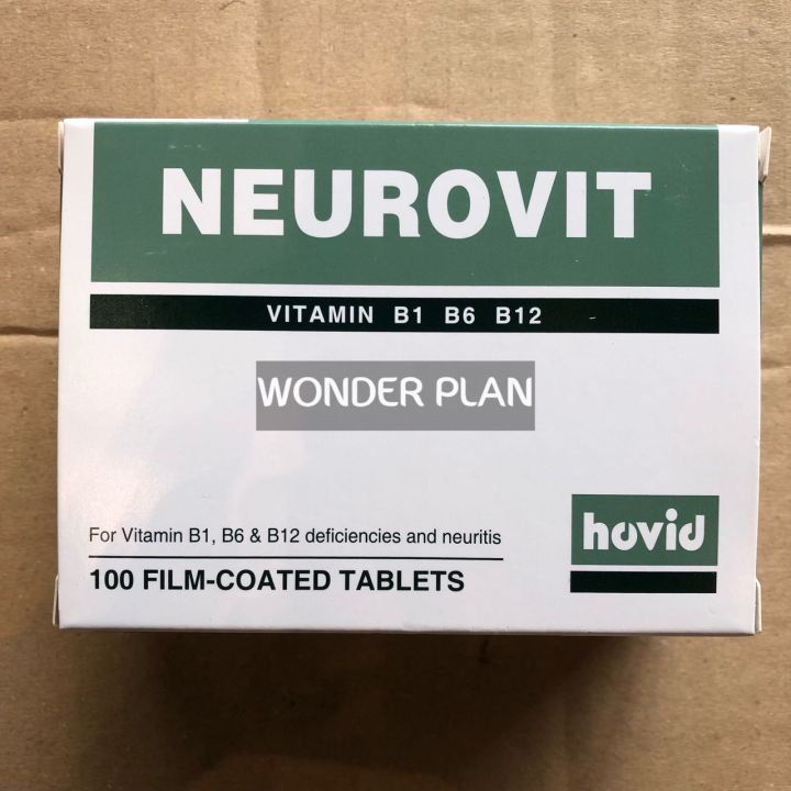 Wonder Plan Hovid Neurovit 100s Film-Coated Tablets (1 Box = 10 Strips ...