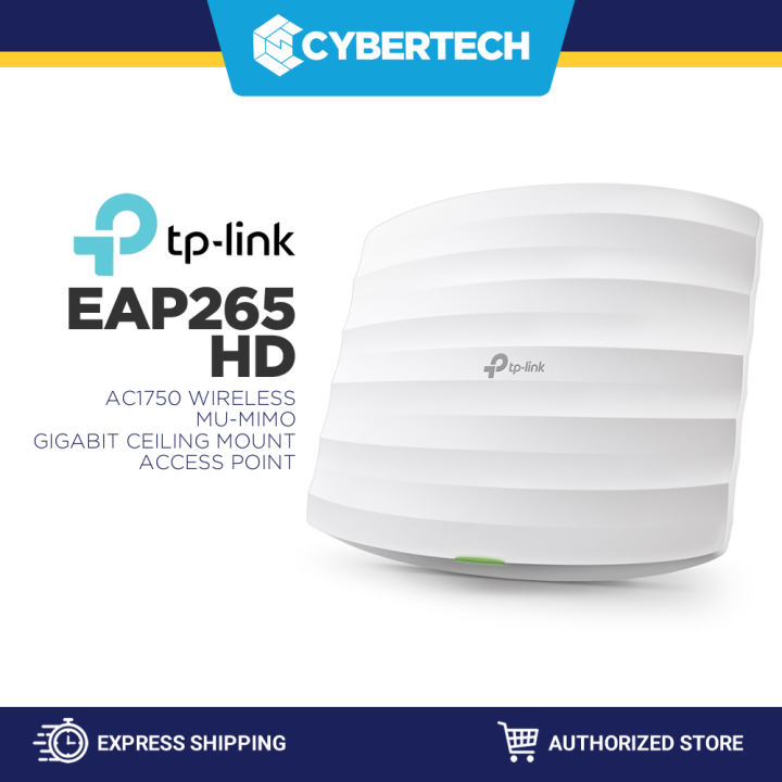 Cybertech TP-Link EAP265 HD AC1750 Wireless MU-MIMO Gigabit Ceiling ...