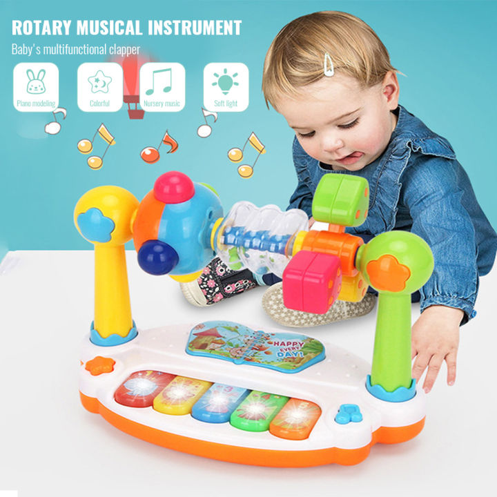 Baby Musical Piano Drum Kid Musical Toy With Music And Lights Early ...