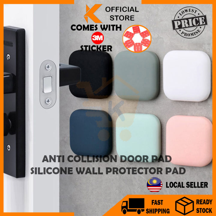 【K-Home】Anti Collision Silicone Door Pad Self Adhesive Door Knob Door ...