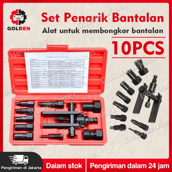 10pcs Bearing Puller Set 10pcs Treker Pencabut Bearing Set Treker Cabut ...
