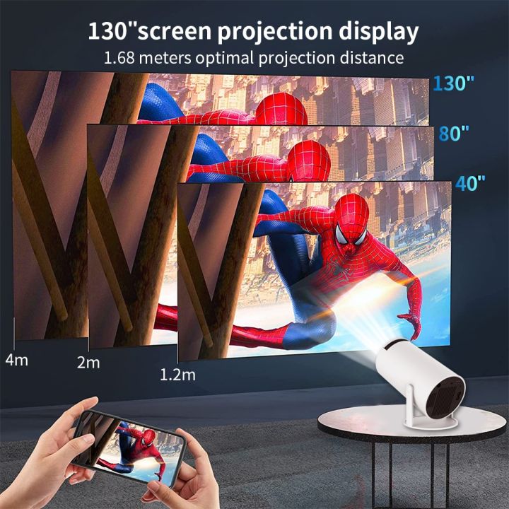 HY300 PRO Mini Projector 4k HD Smart projector portable Projector For ...