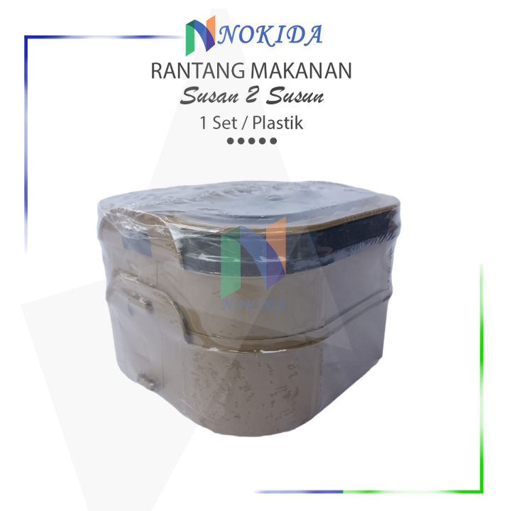 Nokida Rantang Bekal Makanan 2 Susun Miyo / Food Storage Wadah Nasi ...
