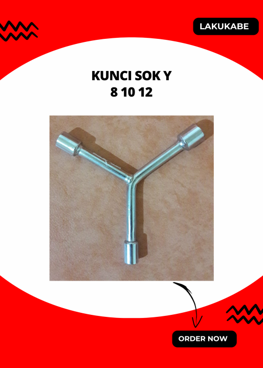 Kunci Sok Y - Cabang 3 Ukuran 8 10 12 | Lazada Indonesia