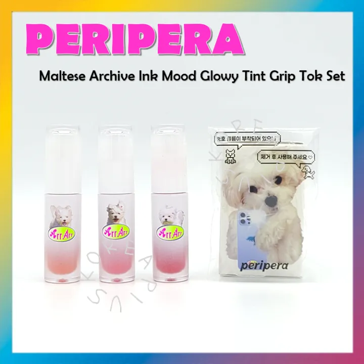 [PERIPERA] Maltese Archive Ink Mood Glowy Tint Grip Tok Set | Lazada PH
