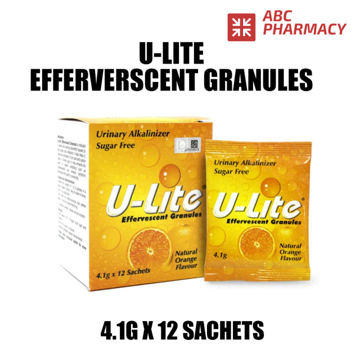 U-LITE Urinary Alkalinizer Effervescent Granules 12s(EXP12/2026) | Lazada