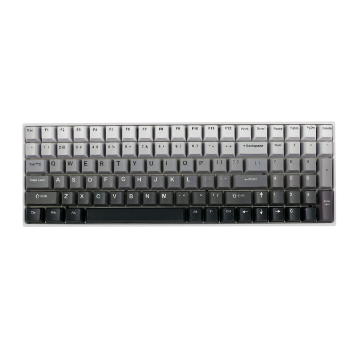 YMDK Cherry Profile 127 Keys Five Sides Gradient Dye Sub Keycaps PBT Key caps For TKL 61 64 68 ...