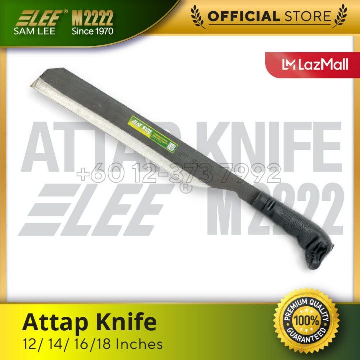 [SAMLEE M2222 HQ] Attap_Knife [Pisau_Kebun Atap] 10"/12"/14"/16"/18" (T-REX HANDLE) | Lazada