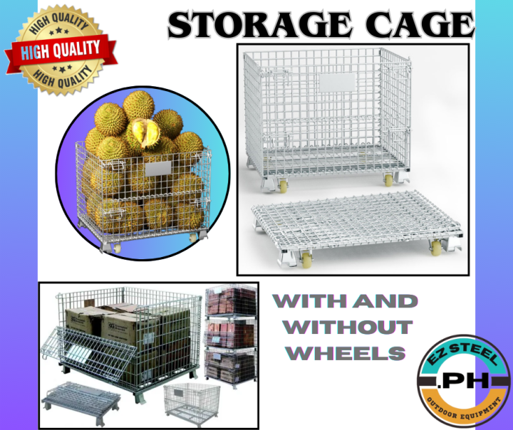 heavy Duty Storage Cage Hot Dipped Galvanized Storage Cage/With Wheels ...
