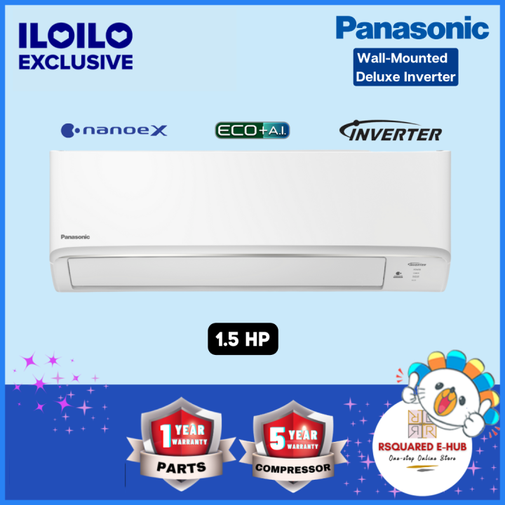Panasonic Aero Series Deluxe Wall-Mounted Air Conditioner, Split Type ...