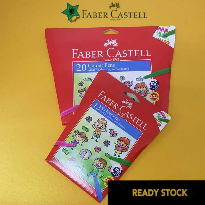 Faber- Castell Magic Fibre Tip Colour Pen (12/20 colours ) NEW ...